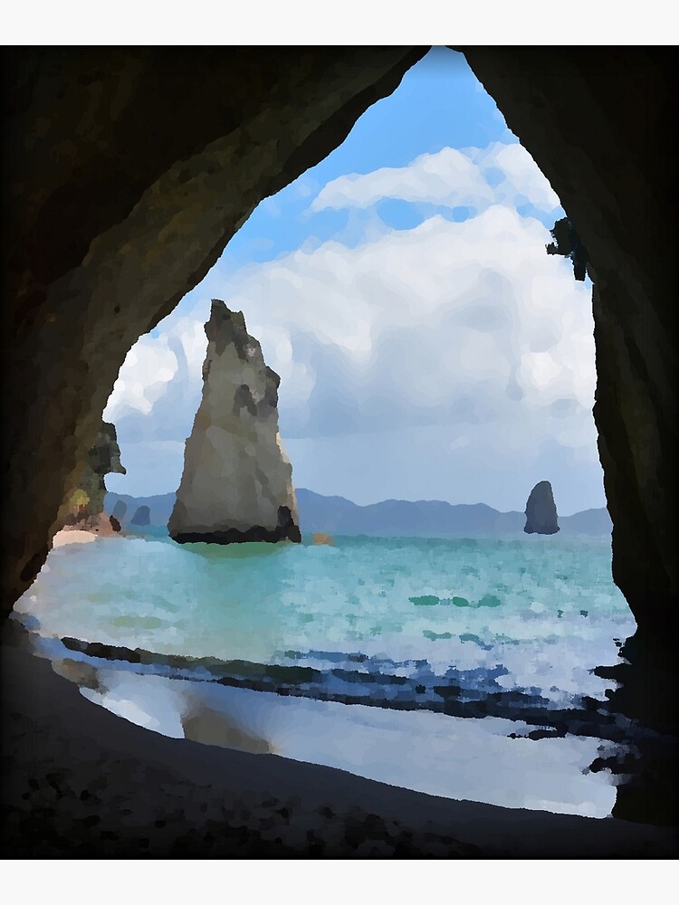 "Cathedral Cove New Zealand" Photographic Print by Kiwi-Tienda2017 ...