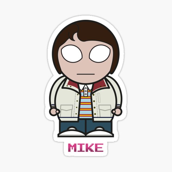 "Mike - Stranger Things" Sticker by mob73design | Redbubble