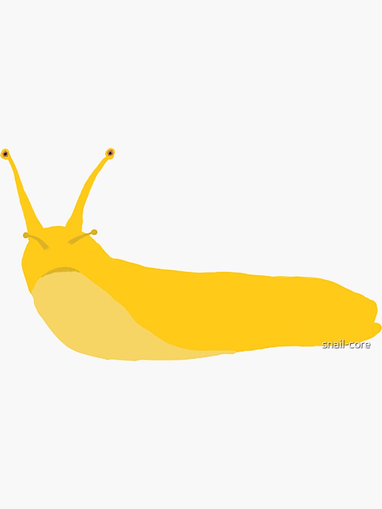 "Banana slug friend" Sticker by snail-core | Redbubble
