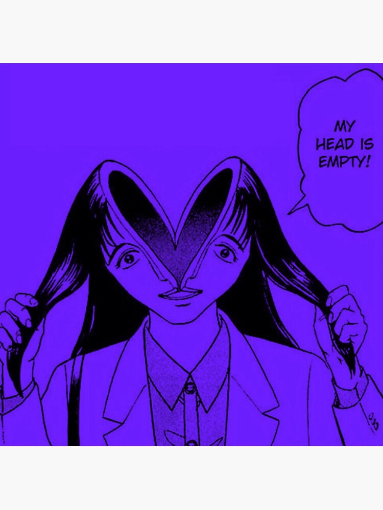"empty head" Sticker for Sale by Lcscq | Redbubble