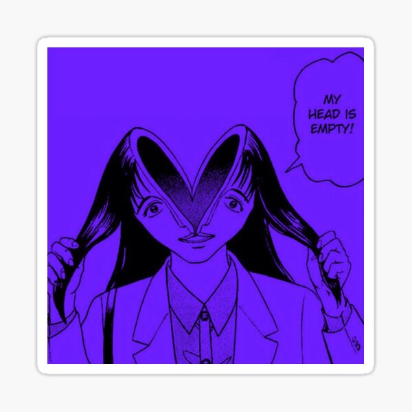 "empty head" Sticker for Sale by Lcscq | Redbubble