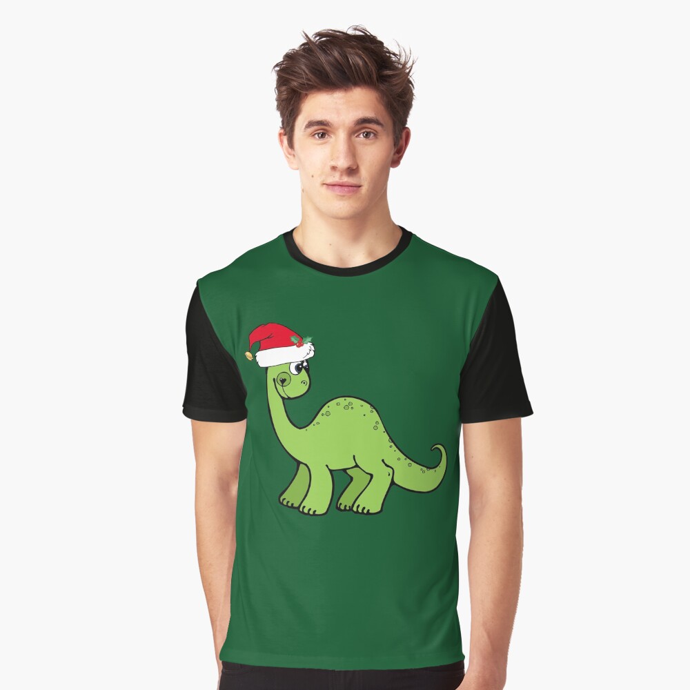 "Cute Christmas Dinosaur in Santa Hat" Poster for Sale by elishamarie28 ...