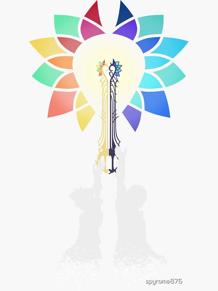 "Combined Keyblades" Sticker for Sale by spyrome876 | Redbubble