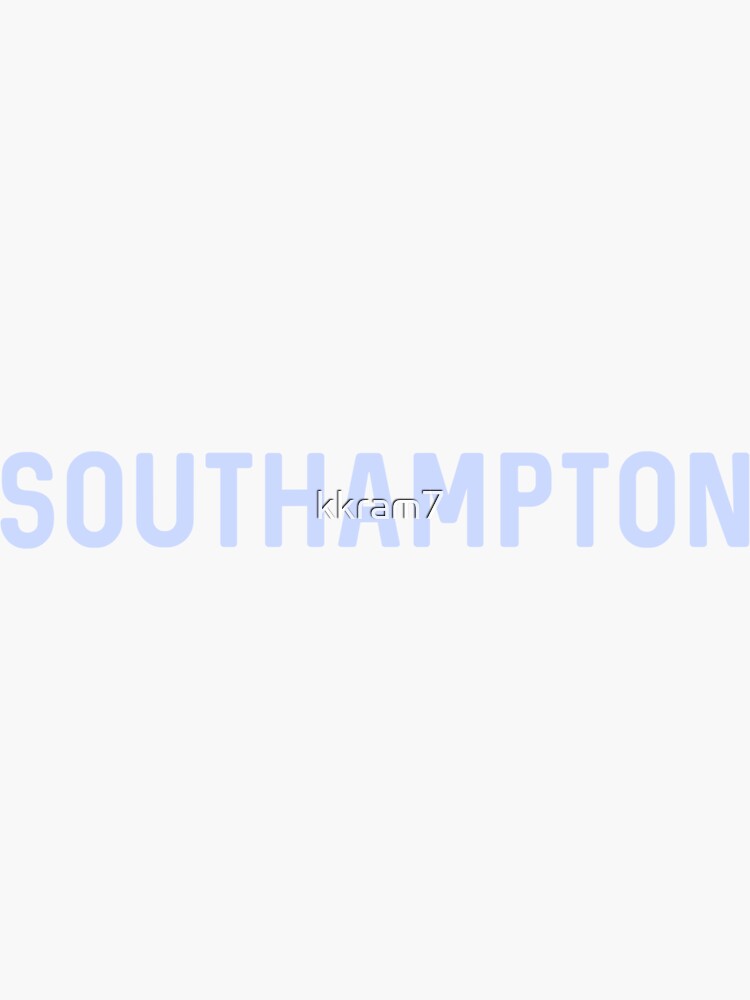 "southampton" Sticker for Sale by kkram7 | Redbubble