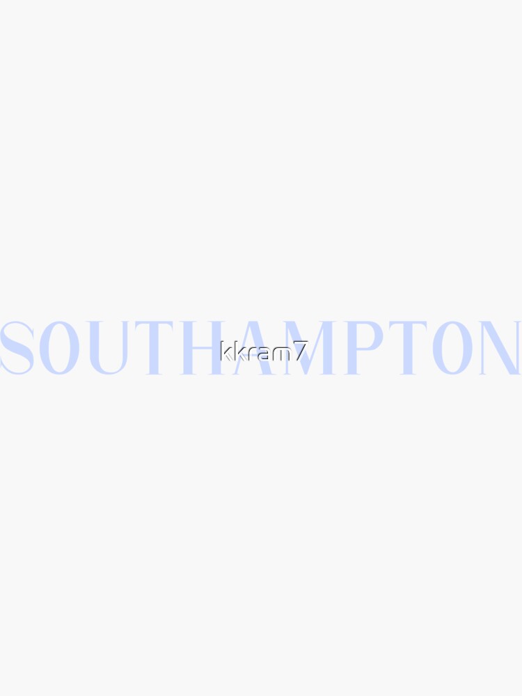 "southampton" Sticker by kkram7 | Redbubble