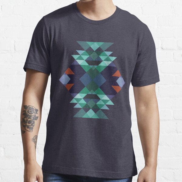 "Abstract geometric design | tribal triangles pattern" T-shirt for Sale ...