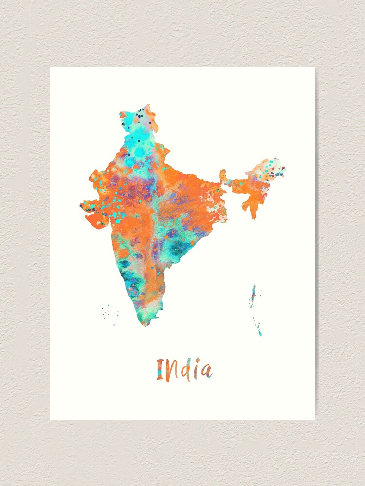 "India map, India" Art Print for Sale by Rosaliartbook | Redbubble