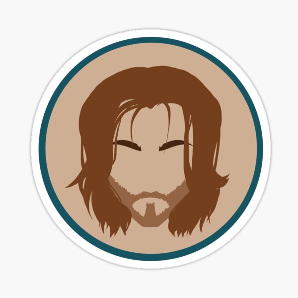 "Caleb Minimalist Portrait" Sticker by ConArtistry | Redbubble