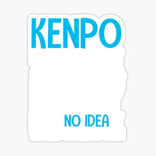 "Kenpo" Sticker by EduardBeck | Redbubble