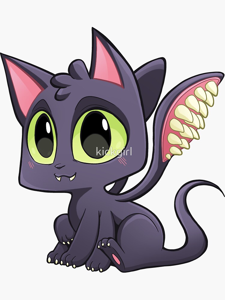 "Baby Displacer Beast - Cute D&D Adventures" Sticker for Sale by ...