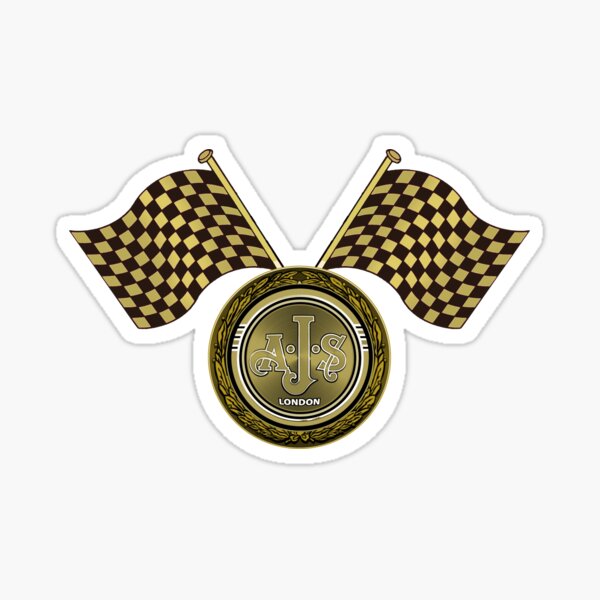"AJS vintage Motorcycles UK" Sticker for Sale by Centuryvault | Redbubble