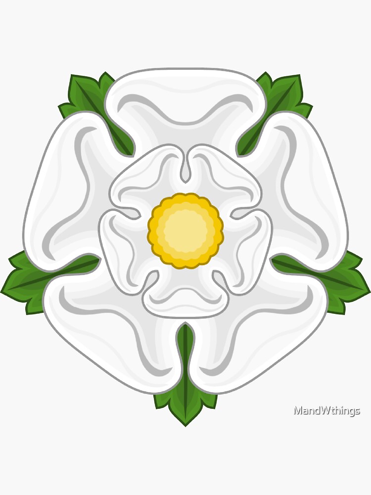 "York Rose" Sticker by MandWthings | Redbubble