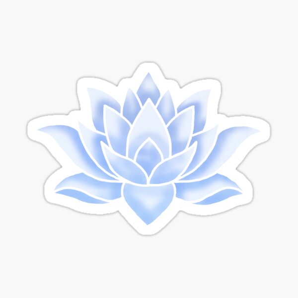 "Blue Lotus Flower" Sticker for Sale by yikesitsyeya | Redbubble