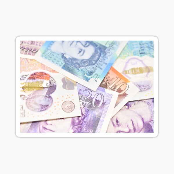 "Various British Pound Notes Make Bright and Colourful Patterns ...