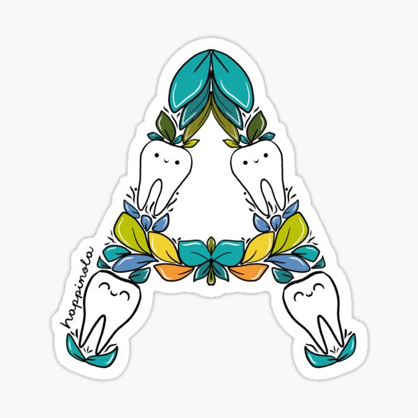 "A" Sticker for Sale by TamaraArauz | Redbubble