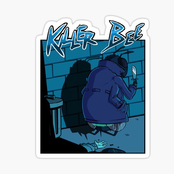 "Killer Bee" Sticker for Sale by alphahulk44 | Redbubble