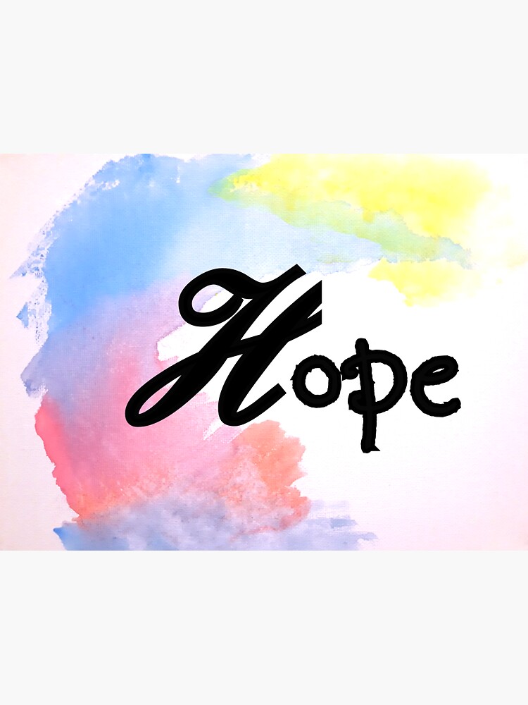 "Hope Rainbow Watercolor" Sticker for Sale by tylamilian | Redbubble