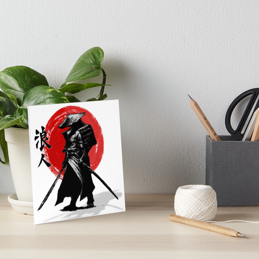 "Ronin Samurai" Art Board Print for Sale by artoftheronin | Redbubble
