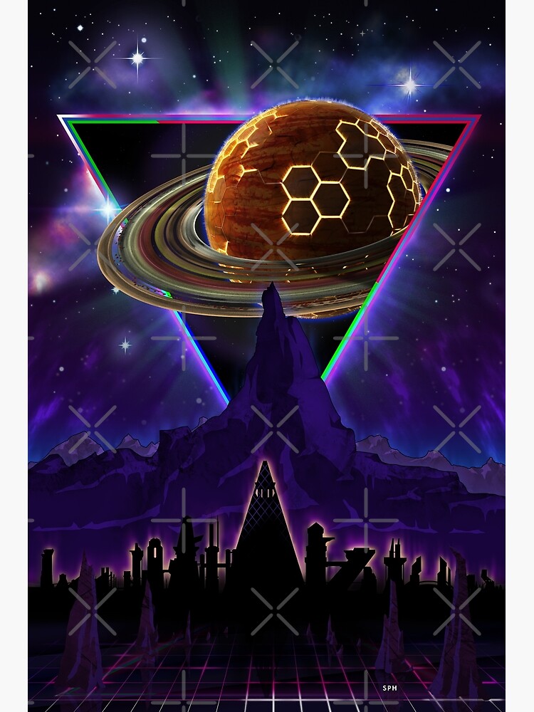 "Summon the Future - Synthwave Blade Runner Future" Photographic Print ...