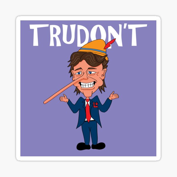 "Trudon't" Sticker by VividTangerine | Redbubble