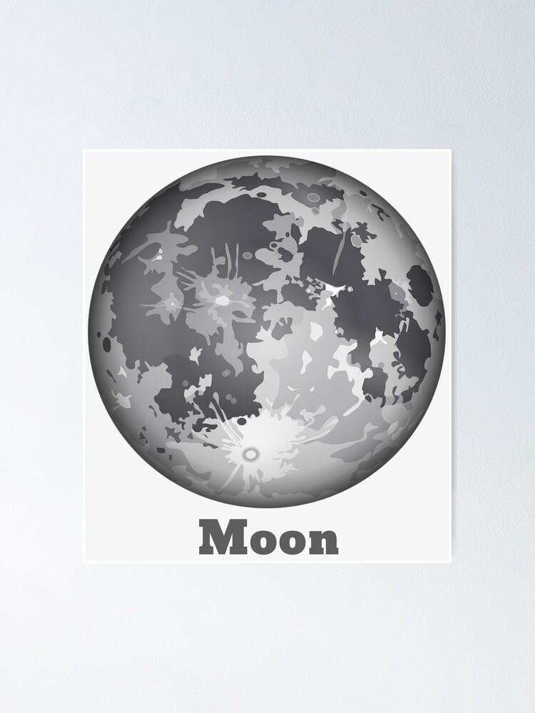 "Moon Drawing" Poster for Sale by videogamegenius | Redbubble