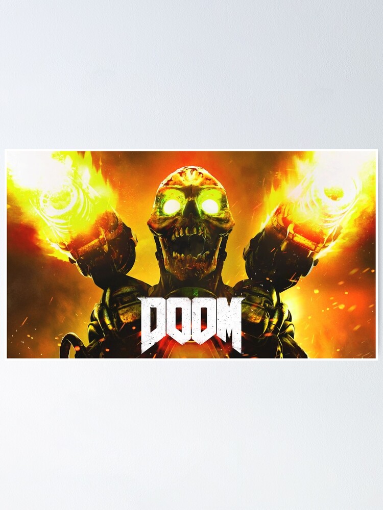 "doom loading screen" Poster by basicbitchhere | Redbubble