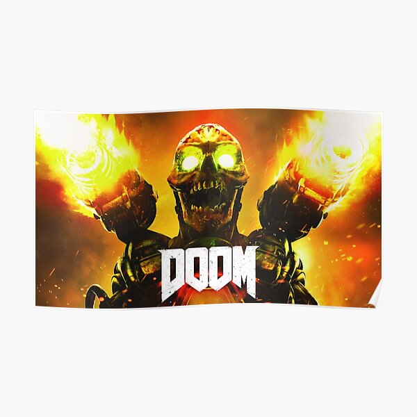 "doom loading screen" Poster by basicbitchhere | Redbubble