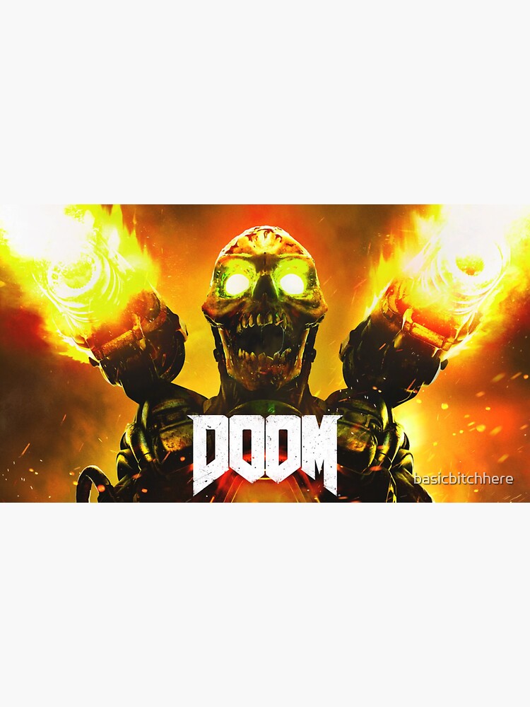 "doom loading screen" Sticker by basicbitchhere | Redbubble