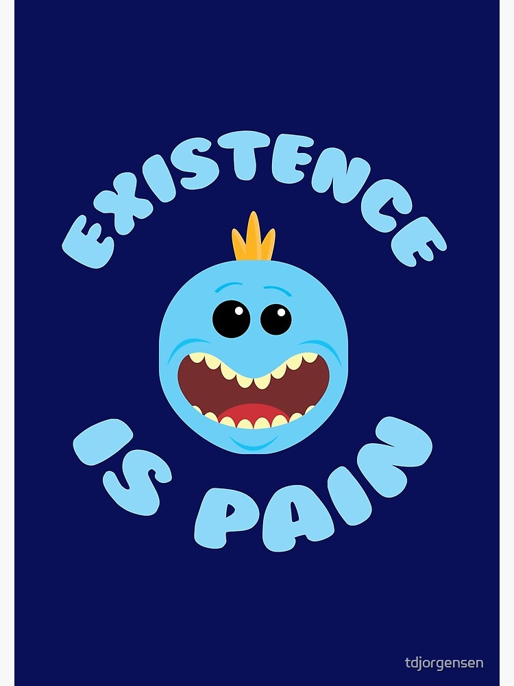 "Existence is Pain" Spiral Notebook for Sale by tdjorgensen | Redbubble