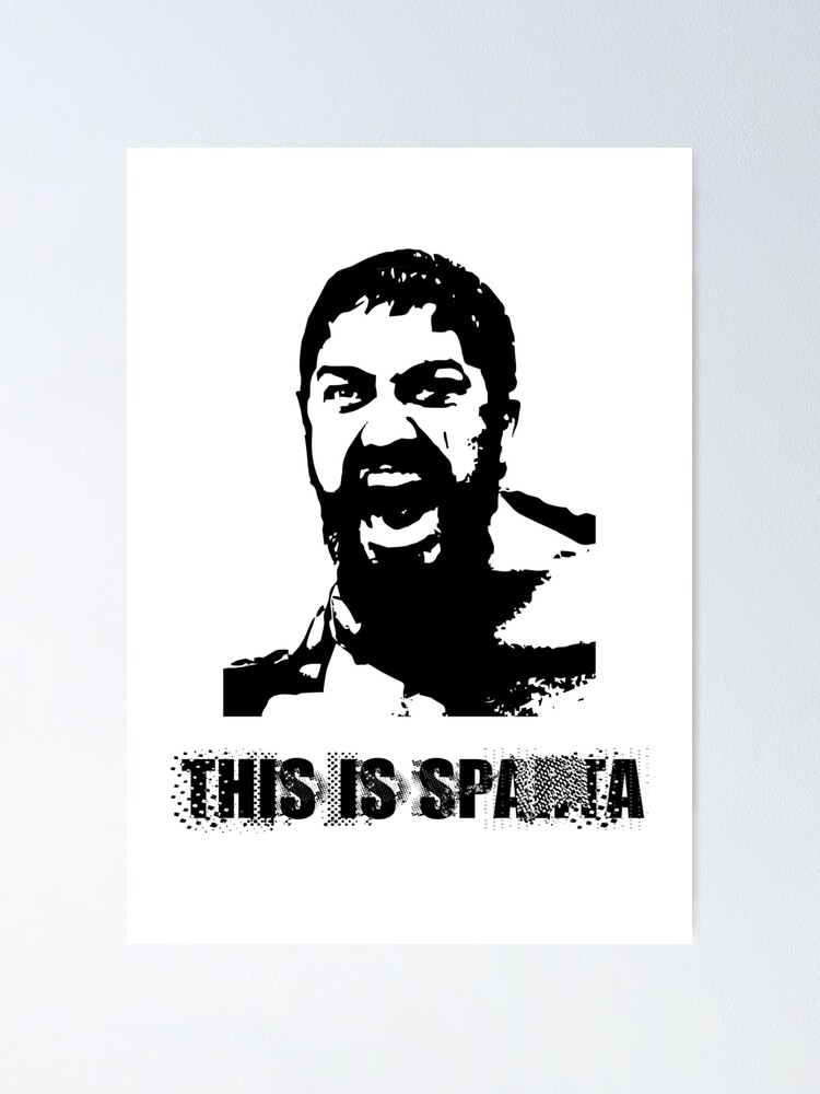 "This is Sparta" Poster for Sale by Ovnil | Redbubble