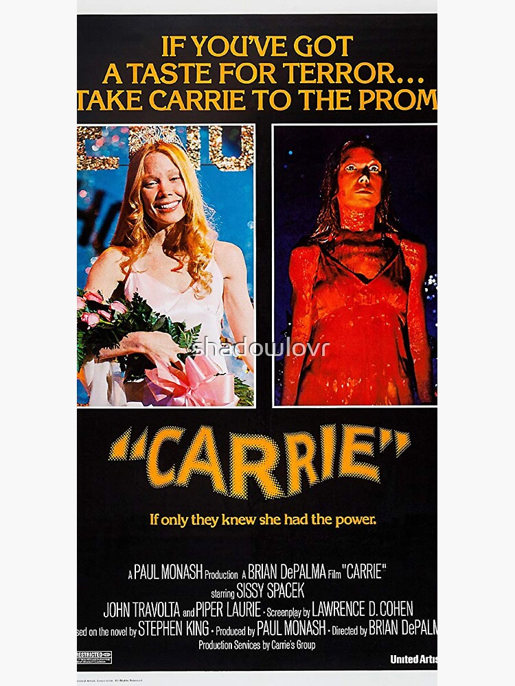 "Carrie " Sticker for Sale by shadowlovr | Redbubble