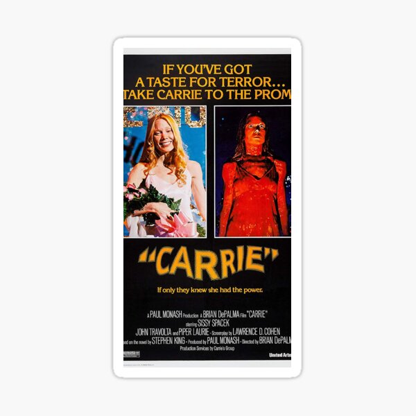 "Carrie " Sticker for Sale by shadowlovr | Redbubble