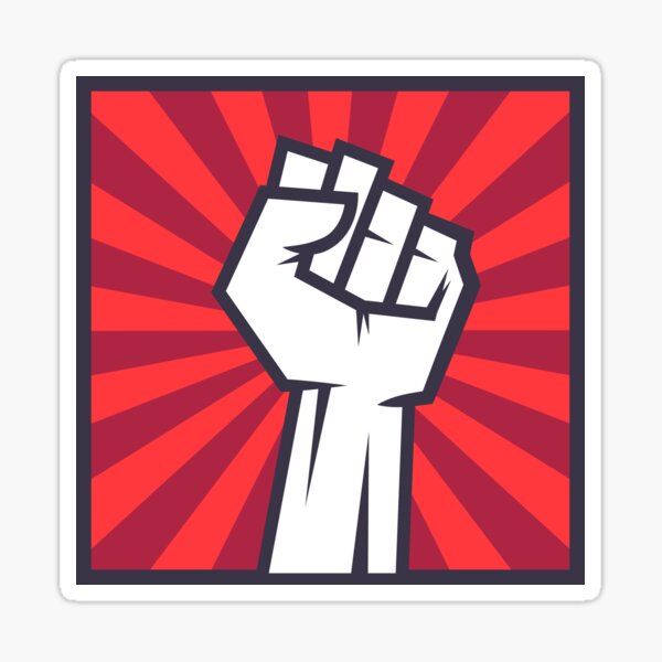 "fist" Sticker for Sale by PCollection | Redbubble