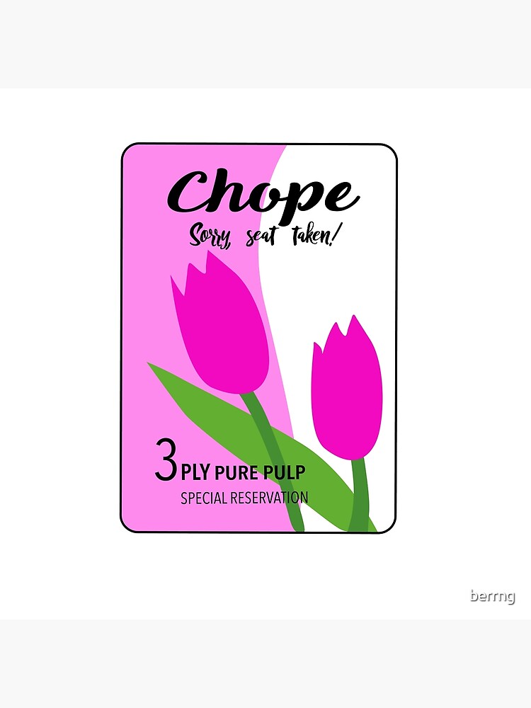 "SINGAPORE Chope - Tissue Pack " Poster for Sale by berrng | Redbubble