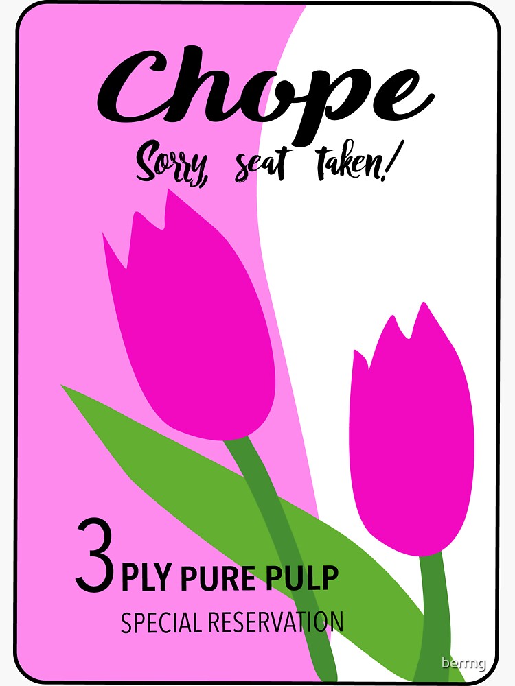 "SINGAPORE Chope - Tissue Pack " Sticker for Sale by berrng | Redbubble