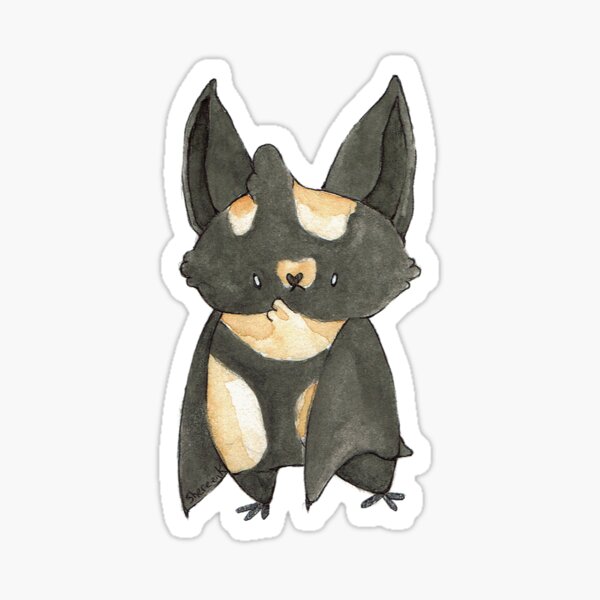 "Pied Panda Bat" Sticker for Sale by ShereenK | Redbubble
