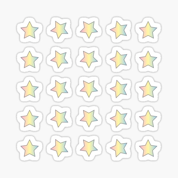"Pastel Star Sticker Pack" Sticker for Sale by The-Goods | Redbubble