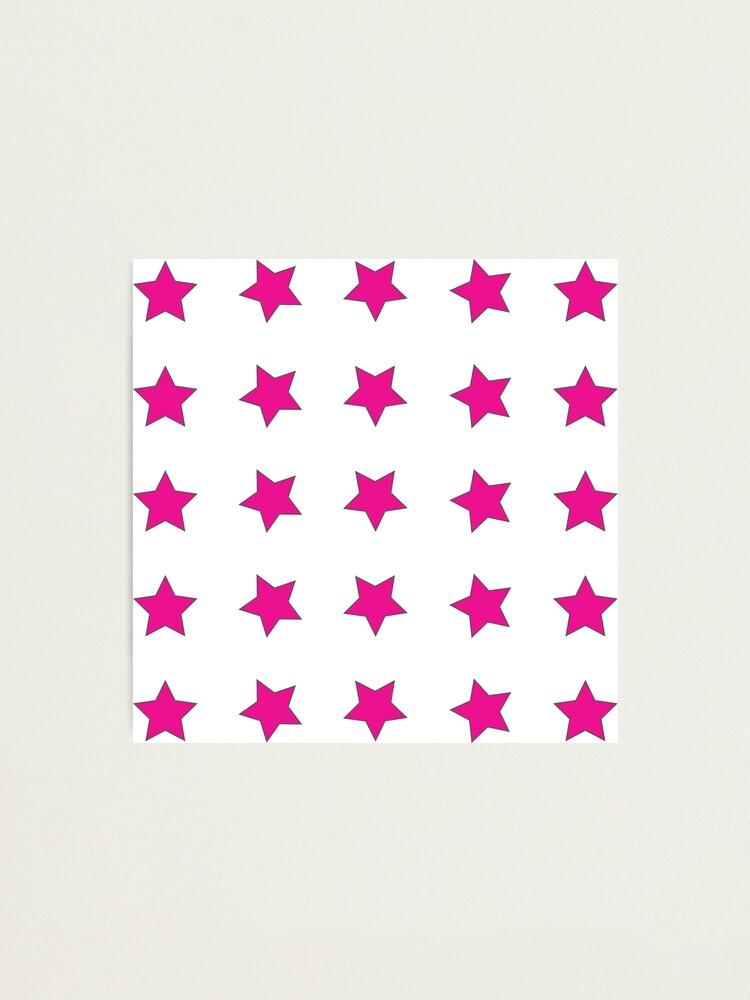 "Hot Pink Star Sticker Pack" Photographic Print for Sale by The-Goods ...