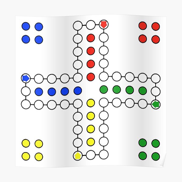 "Ludo Board" Poster for Sale by PeterHertzberg | Redbubble