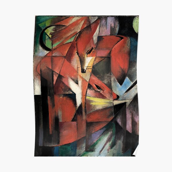"The Foxes by Franz Marc (1913)" Poster by allhistory | Redbubble