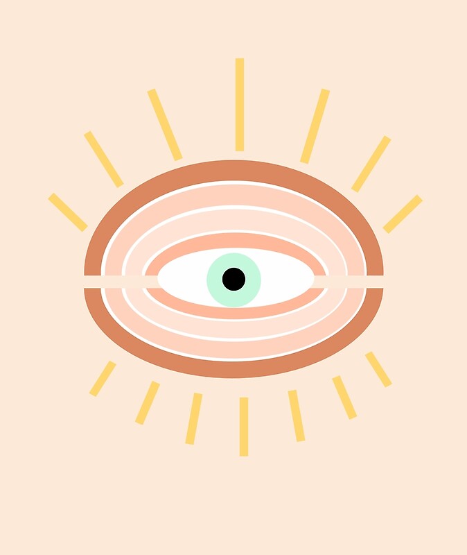 "Retro evil eye" by Gale Switzer | Redbubble