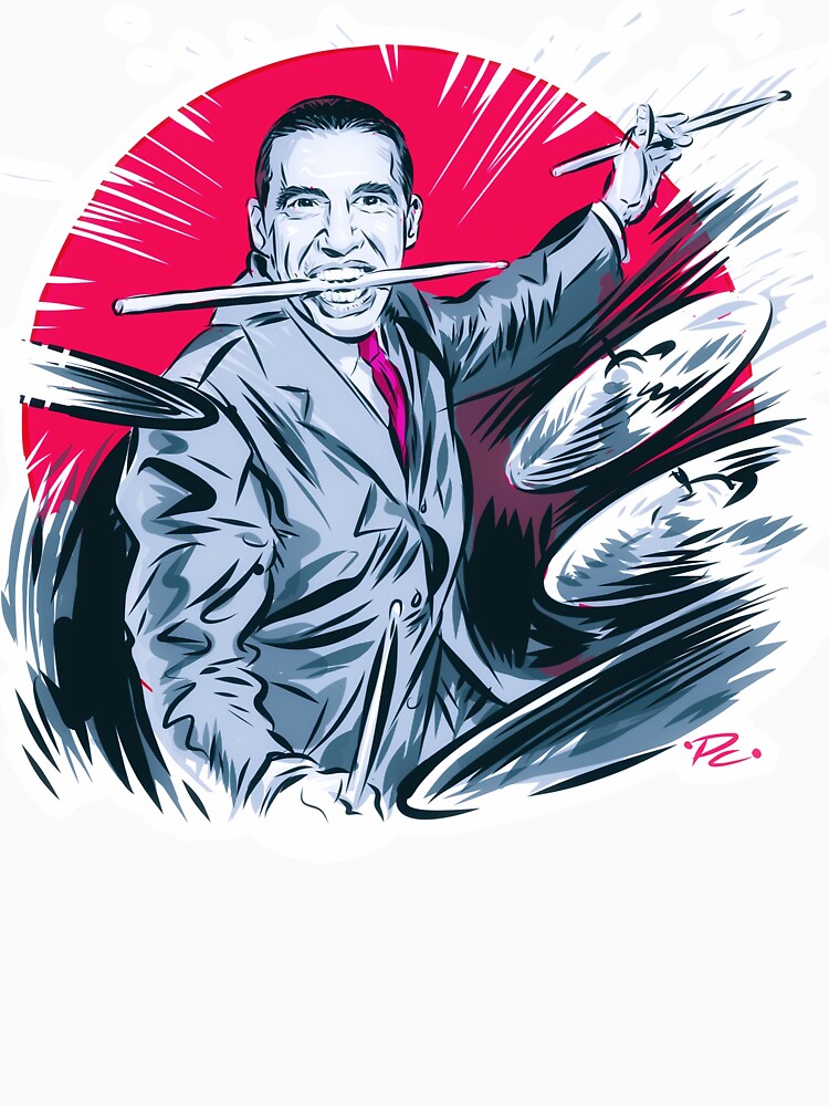 "Buddy Rich - An illustration by Paul Cemmick" T-shirt for Sale by ...