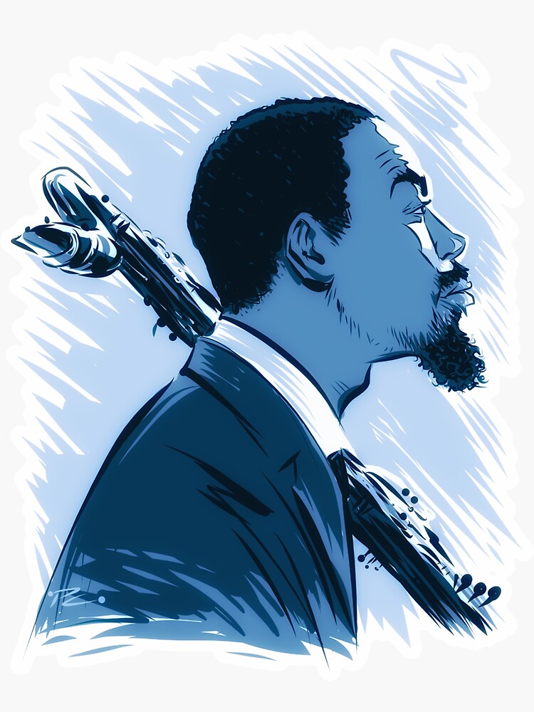 "Eric Dolphy - An illustration by Paul Cemmick" Sticker by TIGERDAVER ...
