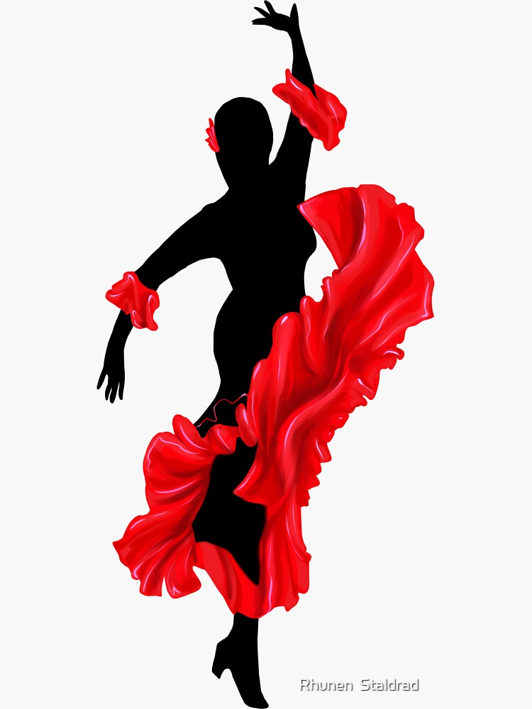 "Flamenco dancer" Sticker by Shadowmeere | Redbubble