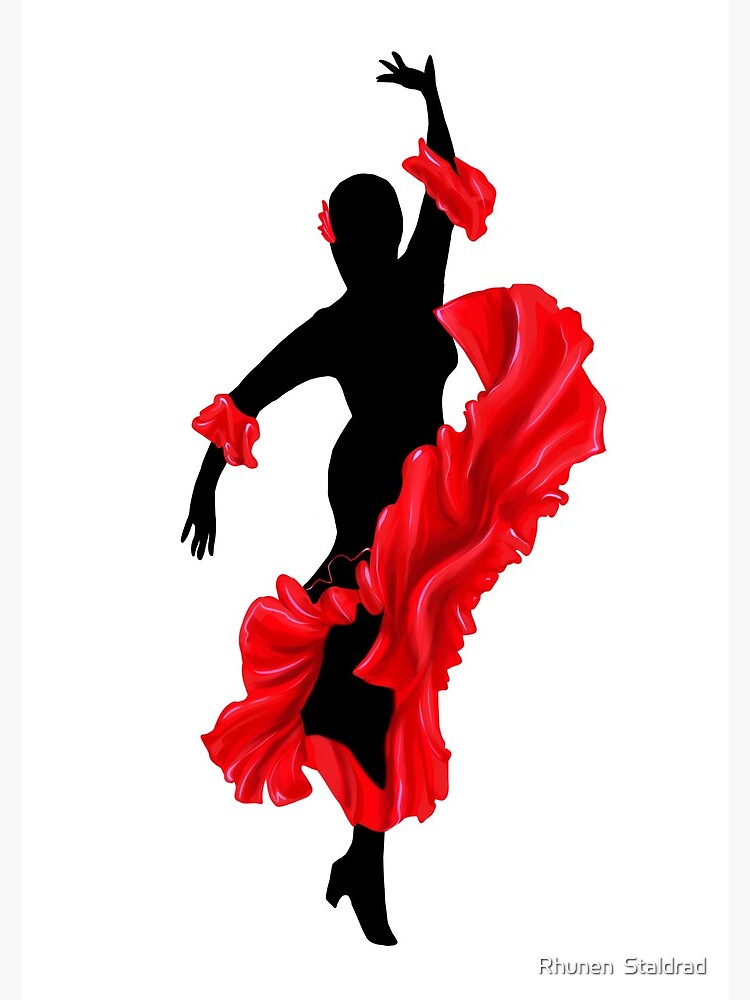 "Flamenco dancer" Spiral Notebook for Sale by Shadowmeere | Redbubble