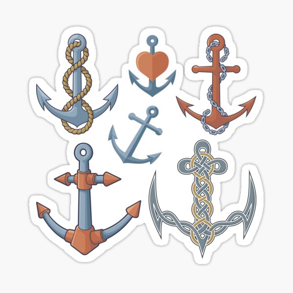 "Anchors Sticker Set" Sticker by sifis | Redbubble