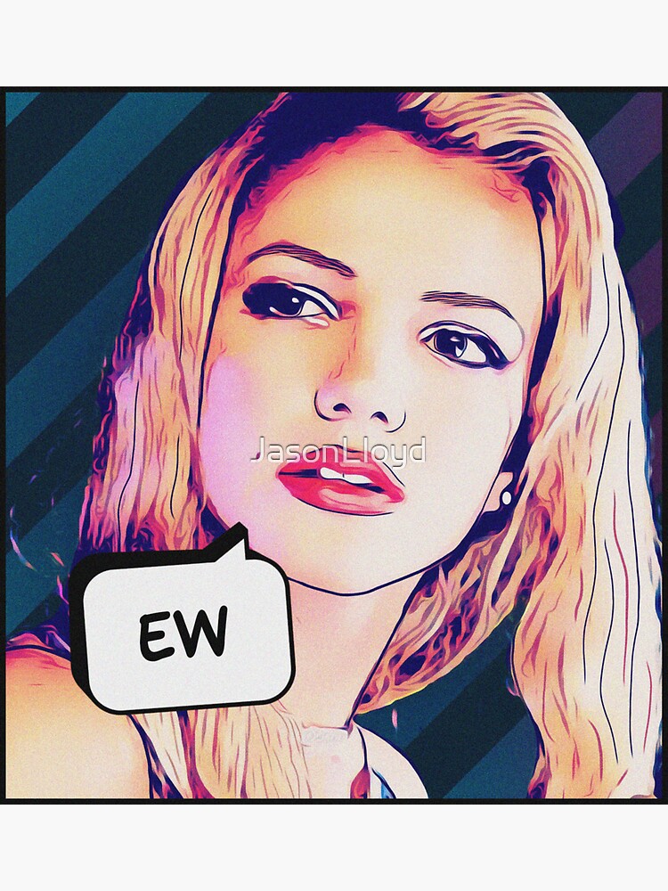 "Ew" Sticker by JasonLloyd | Redbubble