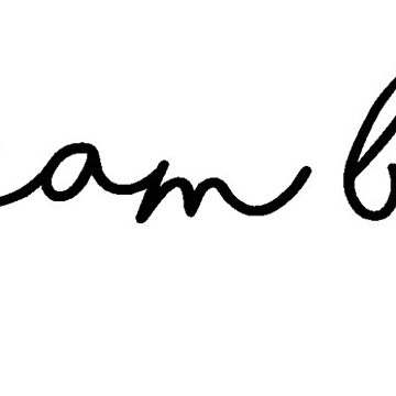"Dream big cursive" Sticker for Sale by rebecca-s | Redbubble
