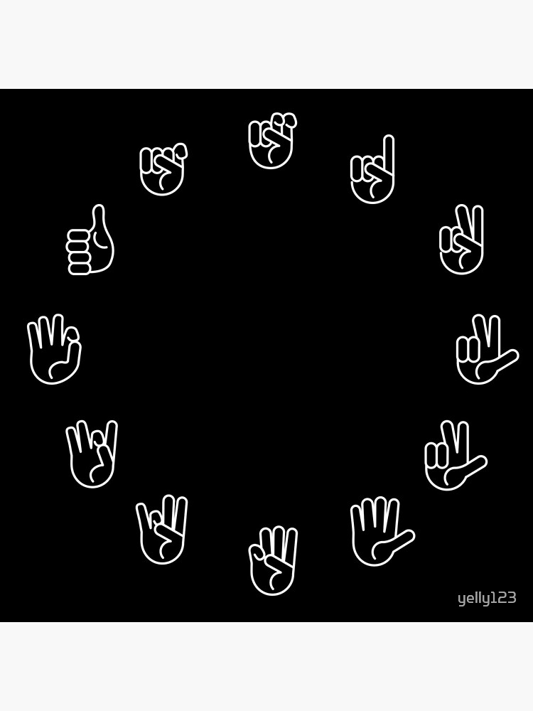 "American Sign Language Clock" Poster for Sale by yelly123 | Redbubble