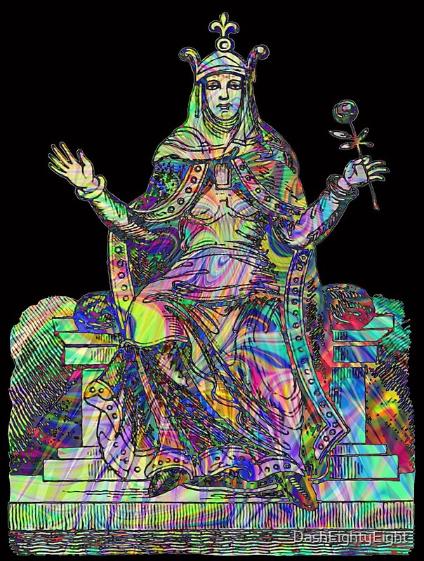 "Psychedelic Saxon Princess" by DashEightyEight | Redbubble